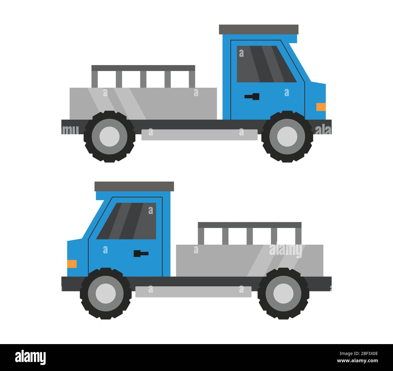 mini truck icon illustrated in vector on white background Stock Vector ...