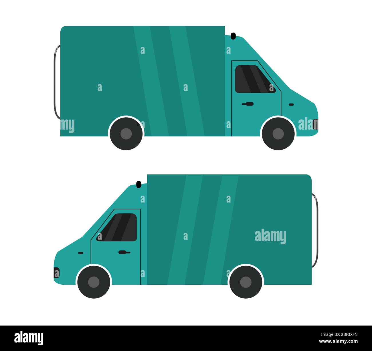 van icon illustrated in vector on white background Stock Vector Image ...