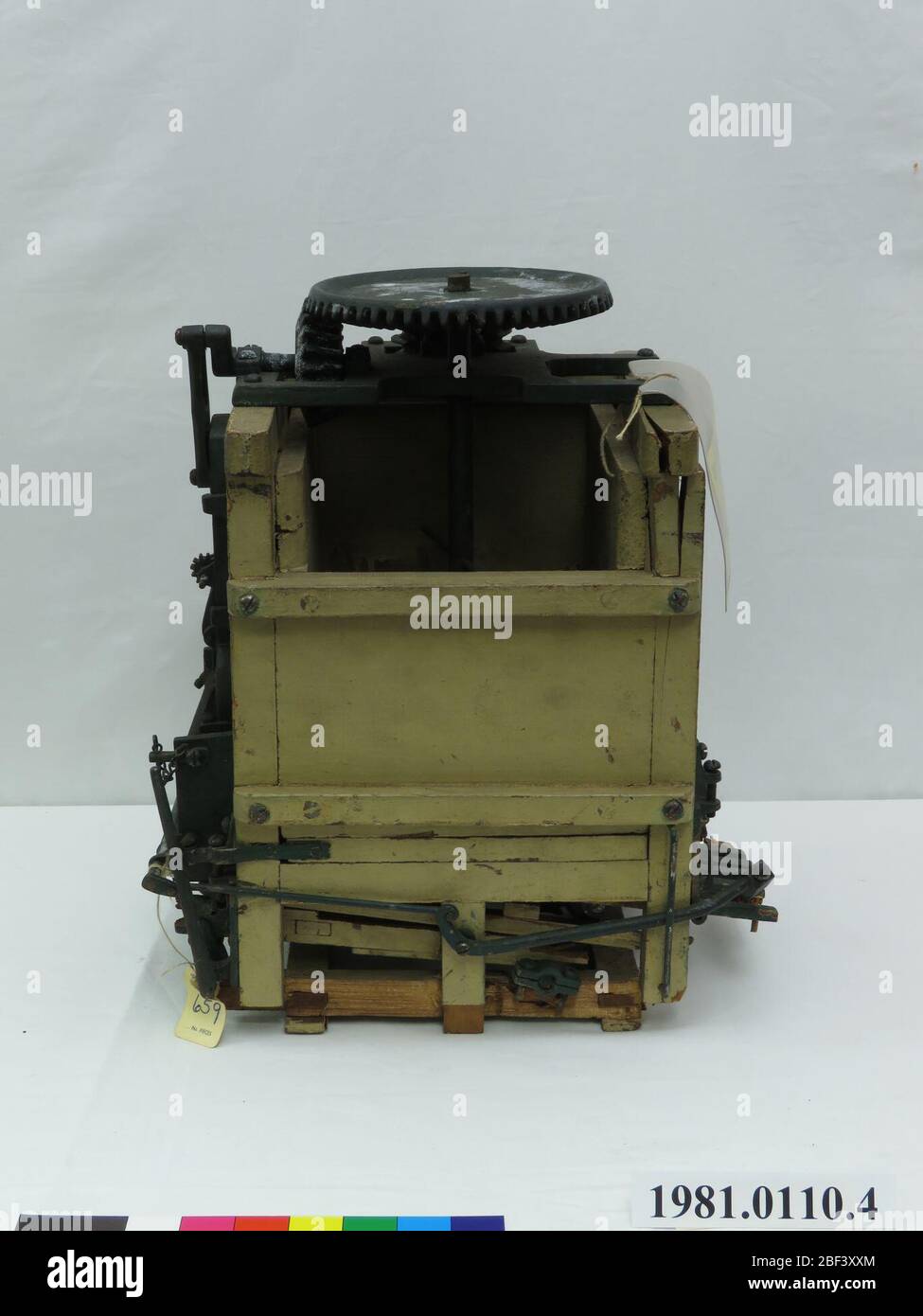 patent model brick machine. Currently not on view Stock Photo - Alamy