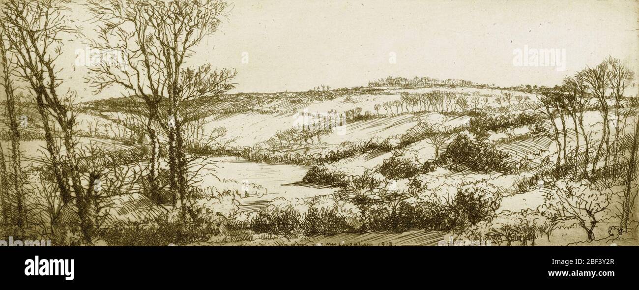 Cornish Landscape no 1 Stock Photo - Alamy