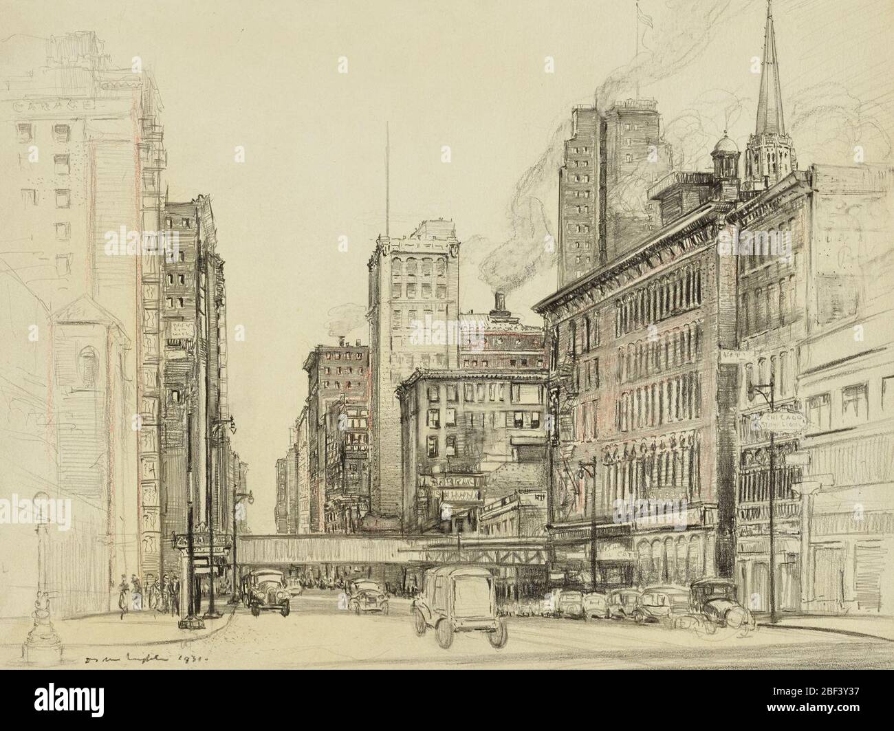 Chicago North Dearborn Street Stock Photo - Alamy