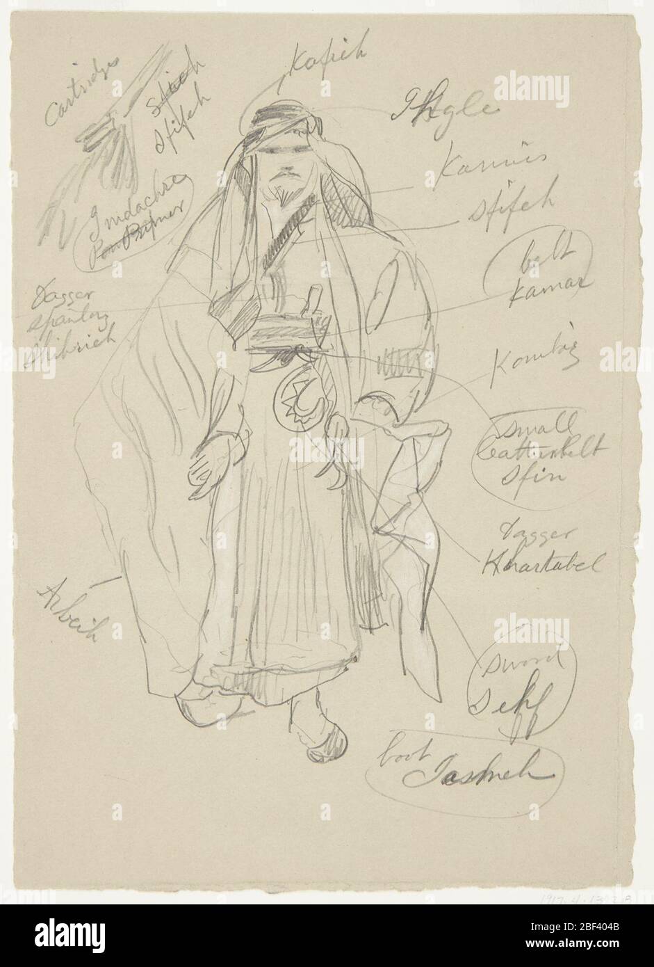 Arabian Man. Vertical rectangle. Full-length figure of an Arab man ...