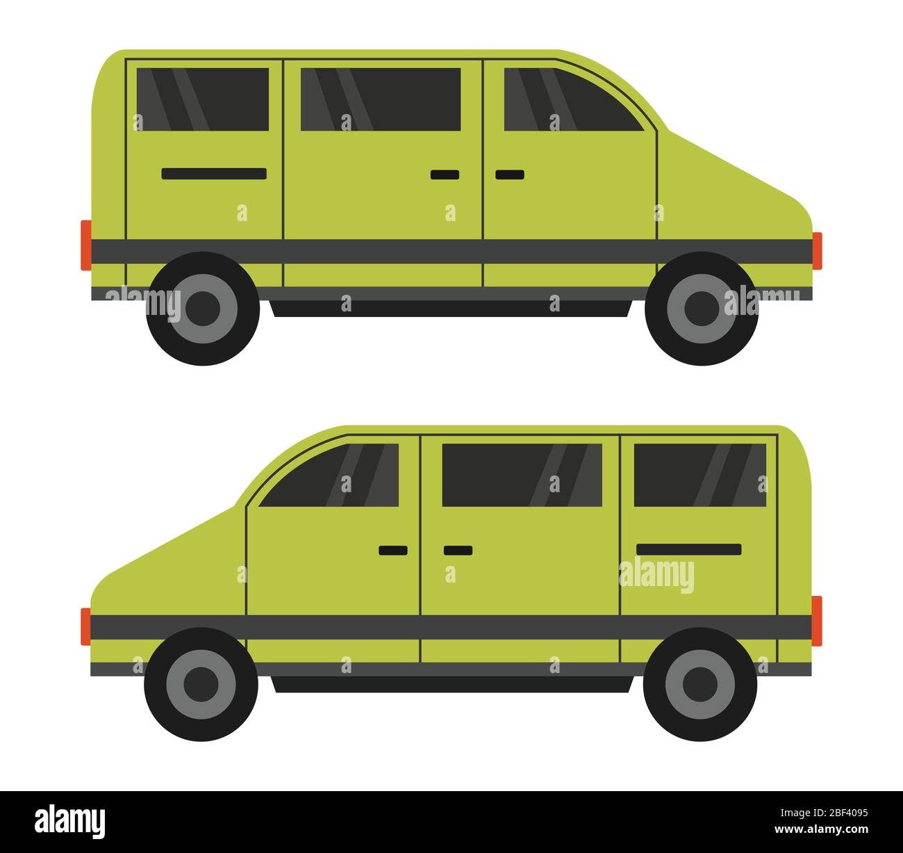 minibus icon illustrated in vector on white background Stock Vector ...