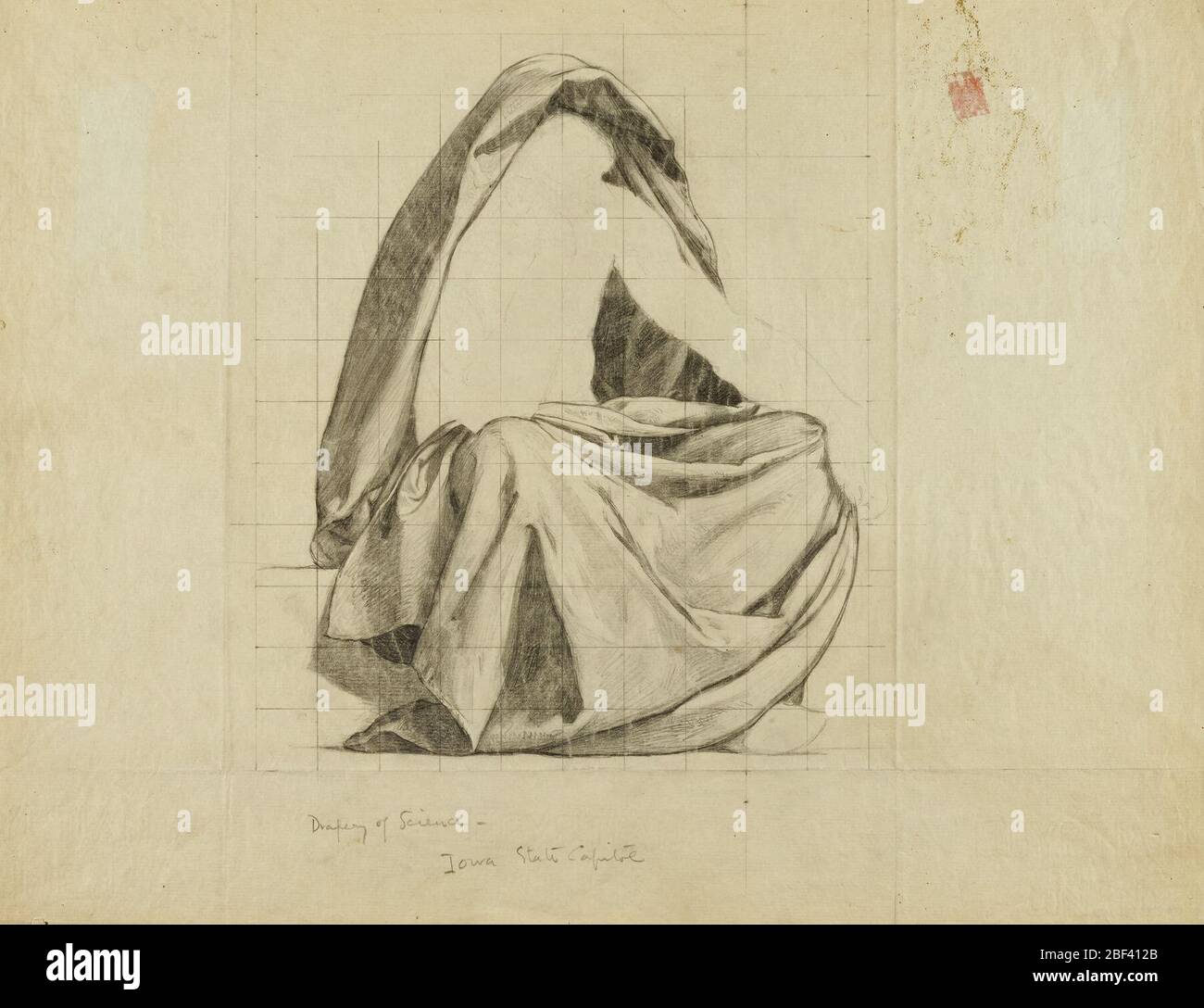 Iowa State Capitol Rotunda Science study for panel Stock Photo - Alamy