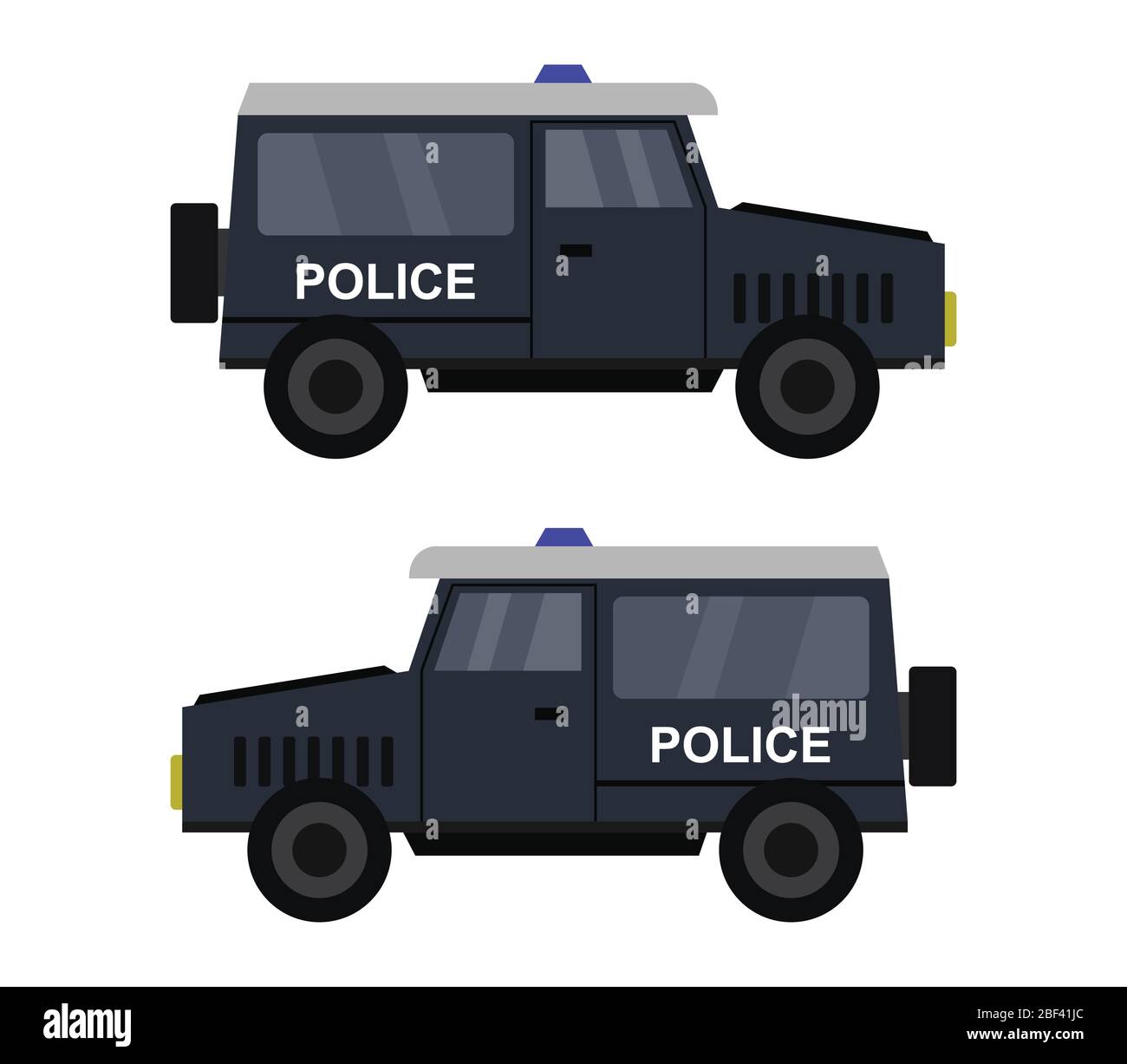 police jeep icon illustrated in vector on white background Stock Vector ...