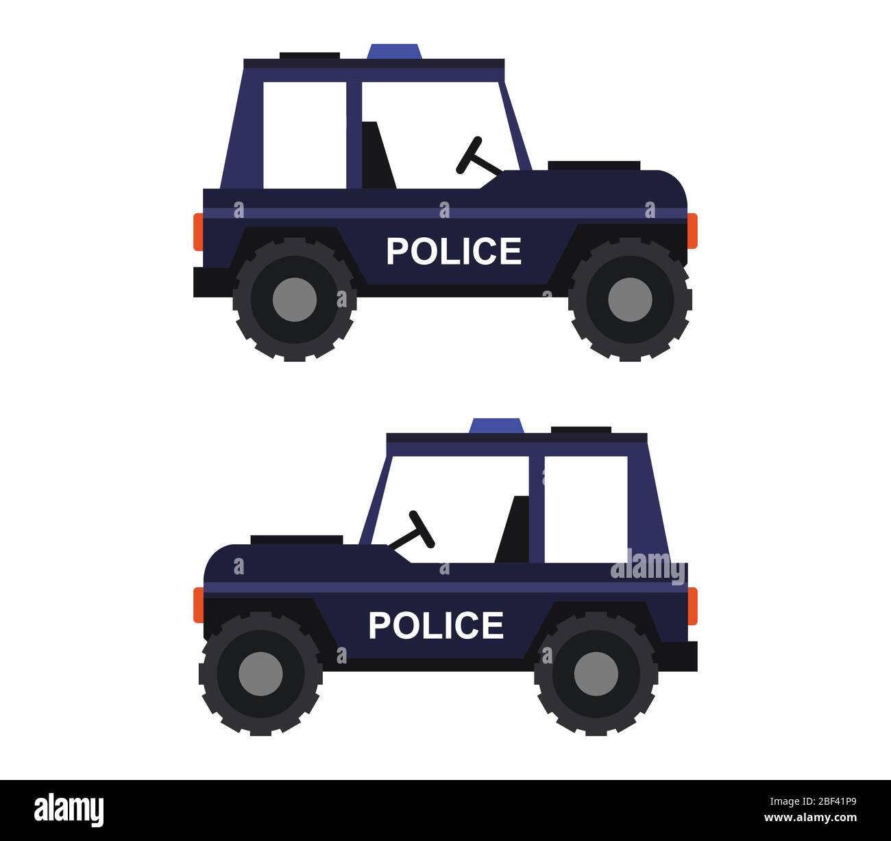 police jeep icon illustrated in vector on white background Stock Vector ...
