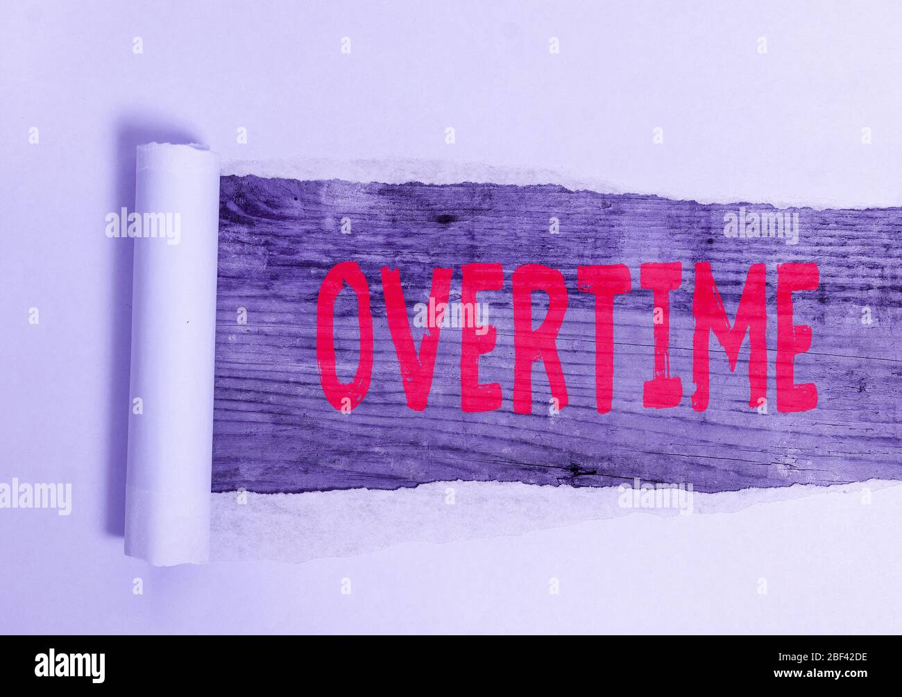 Conceptual hand writing showing Overtime. Concept meaning Time or hours ...