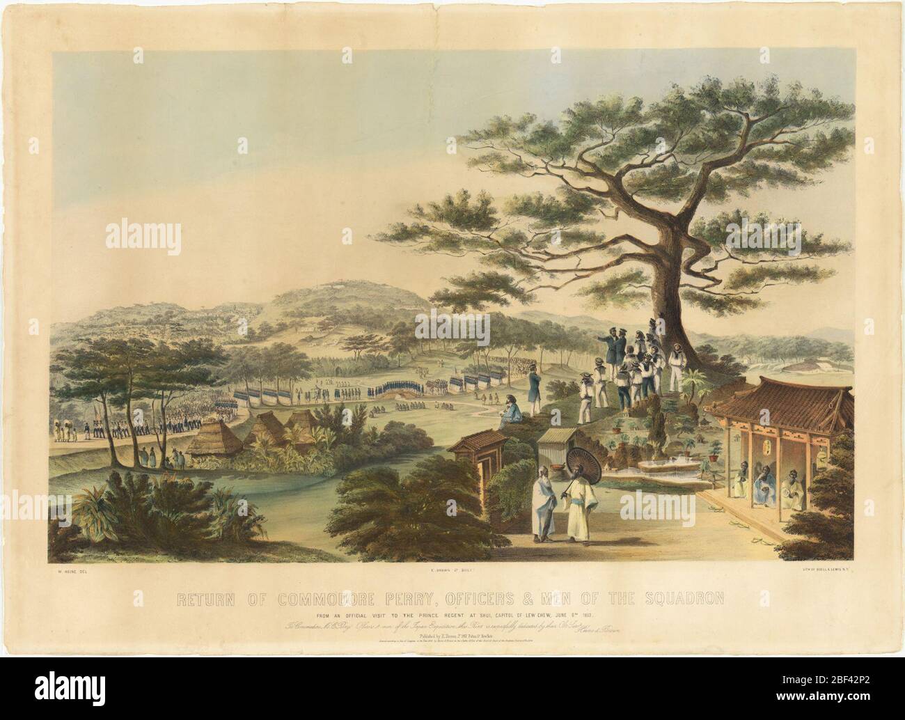 Return of Commodore Perry Officers and Men of the Squadron from an ...