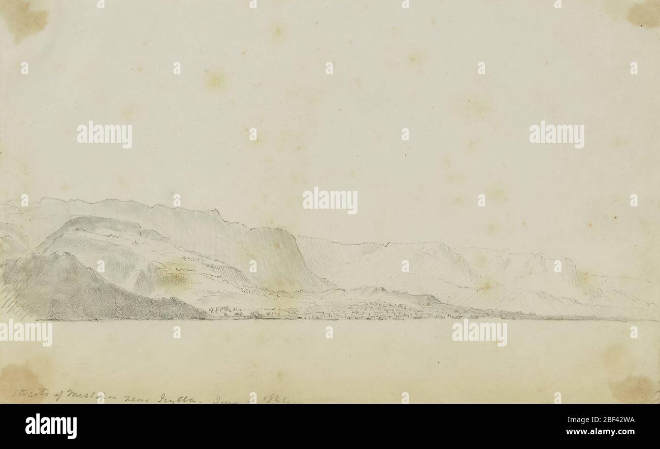 Strait of Messina near Scylla Stock Photo - Alamy