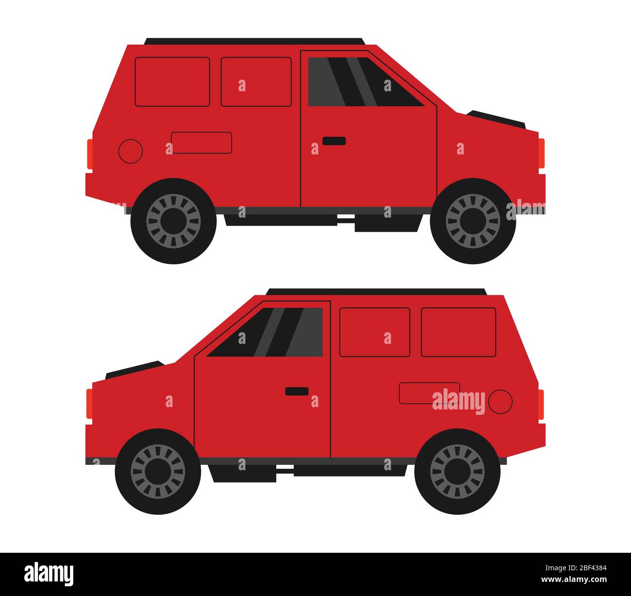 fire van icon illustrated in vector on white background Stock Vector ...