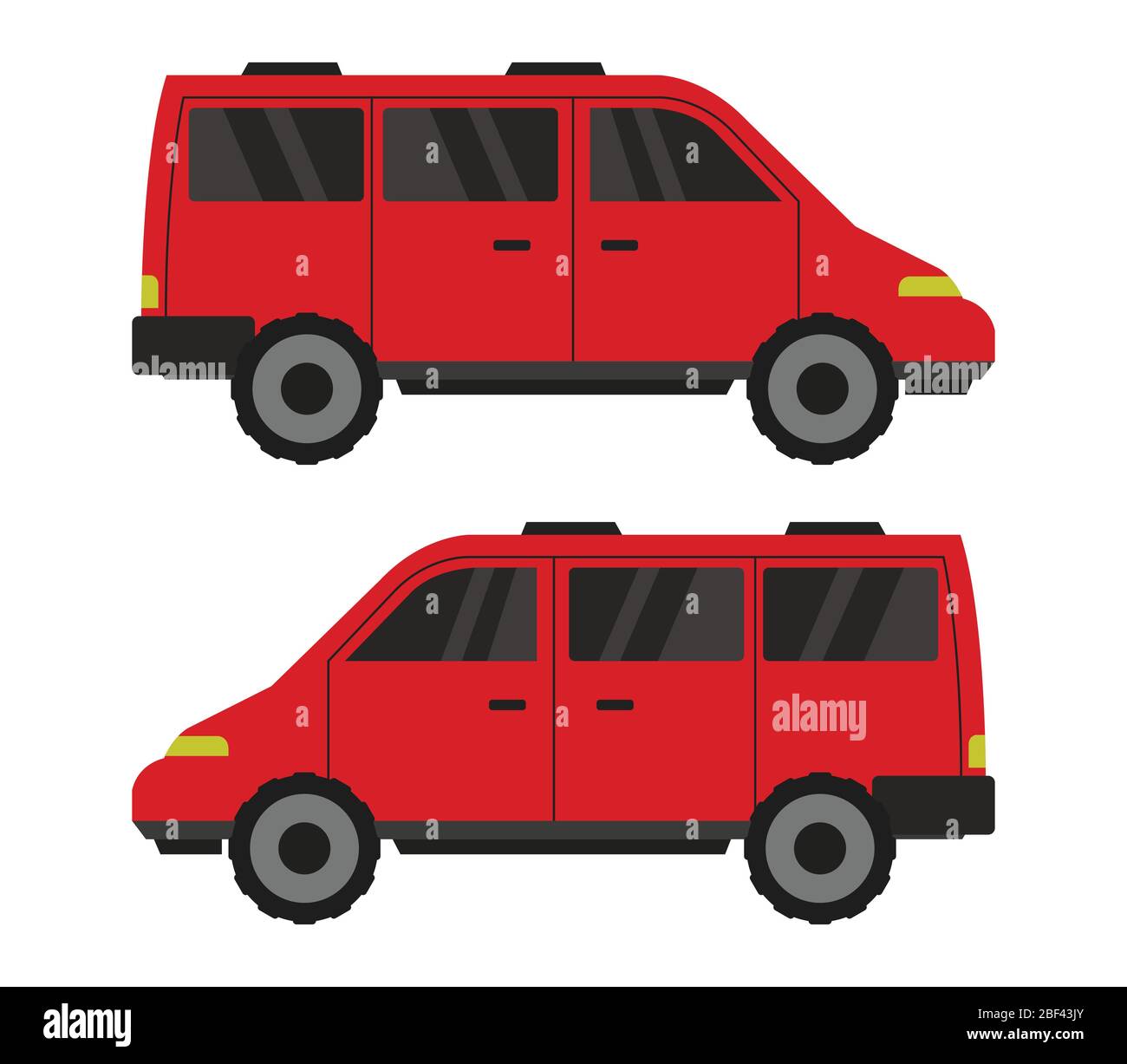 fire van icon illustrated in vector on white background Stock Vector ...