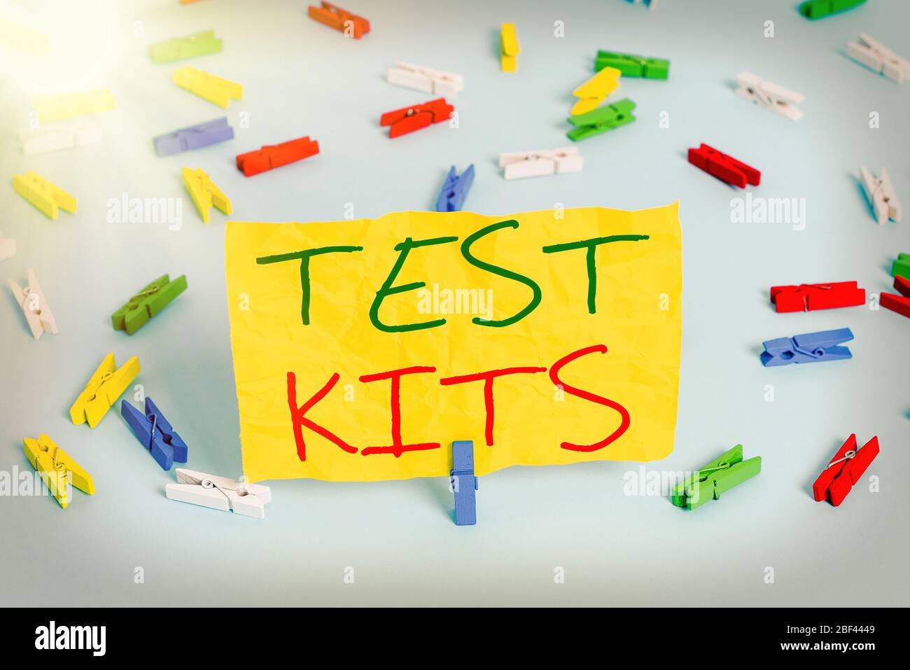Handwriting text writing Test Kits. Conceptual photo tools used to ...