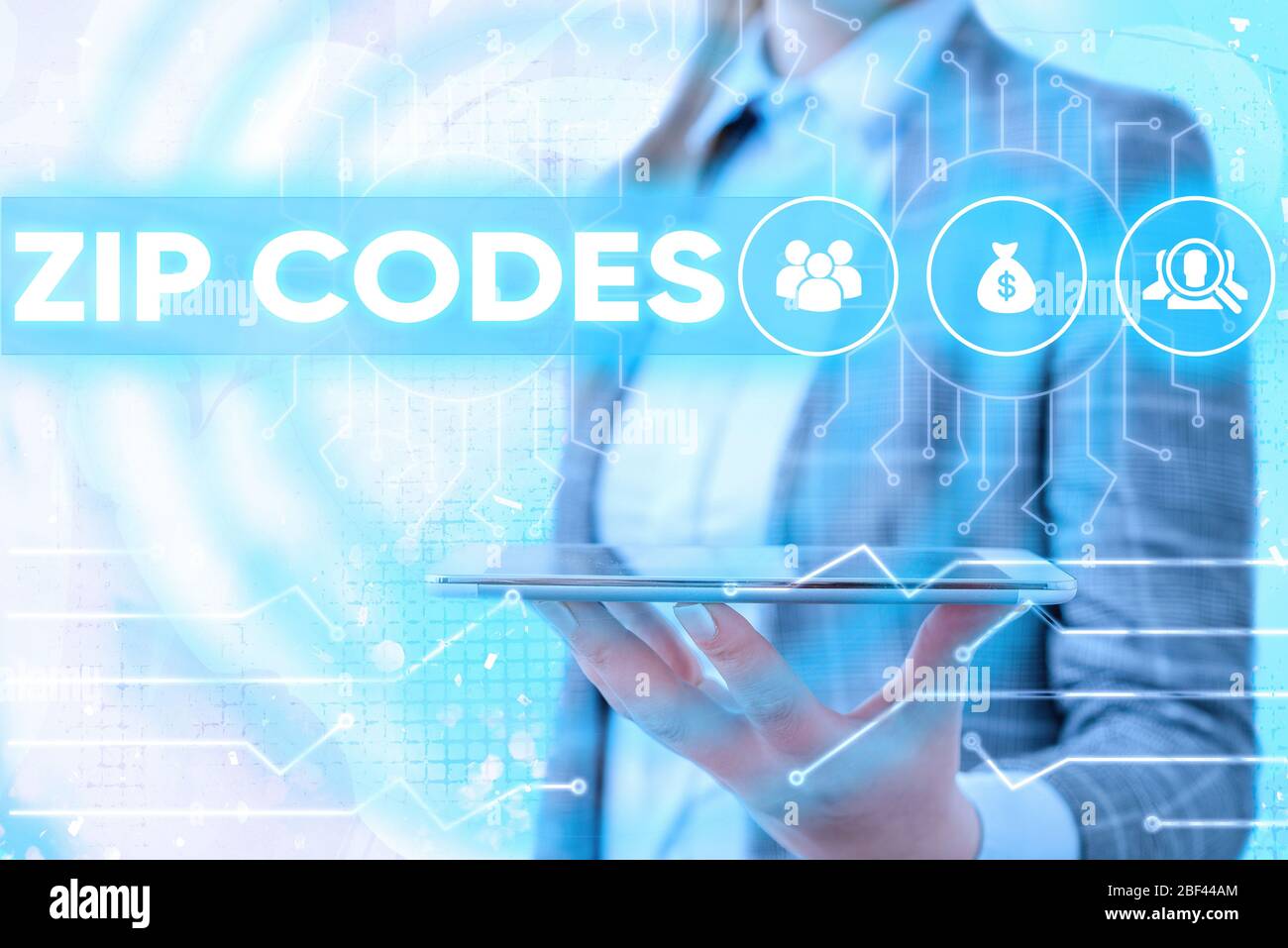 Conceptual hand writing showing Zip Codes. Concept meaning numbers ...