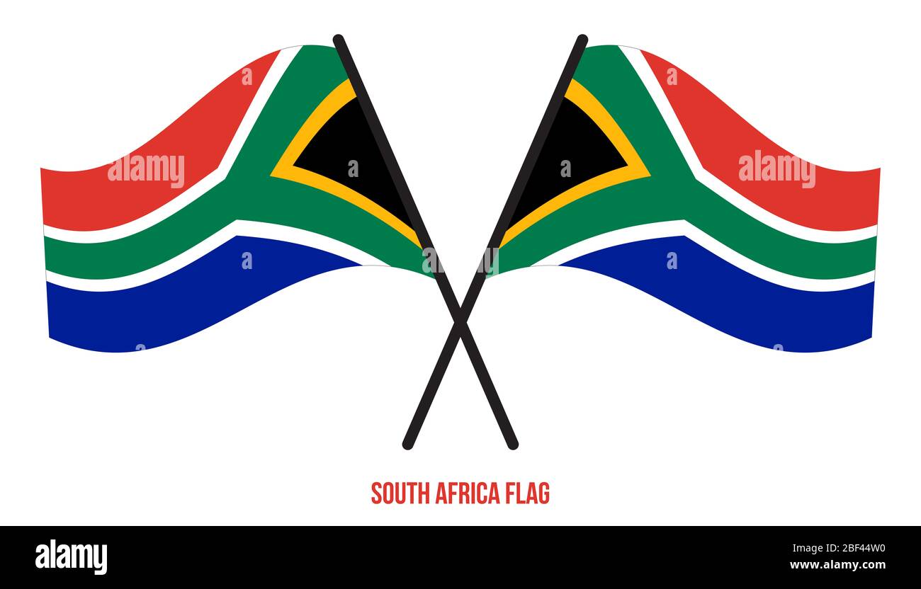 Waving South African Flag