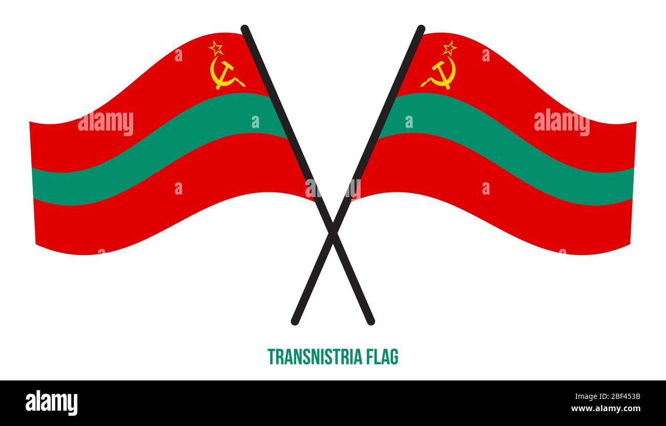 Transnistria Flag Waving Vector Illustration on White Background ...
