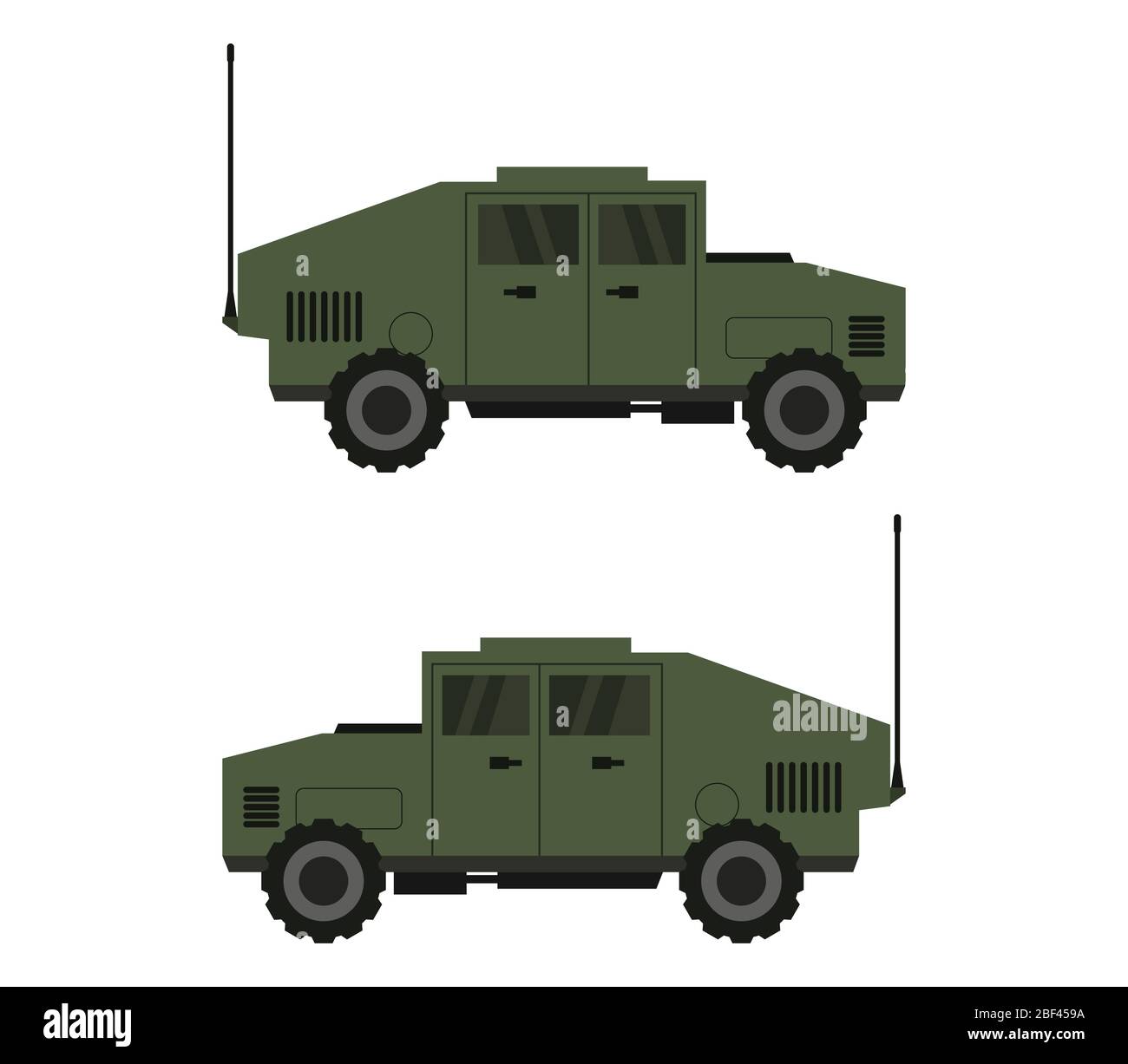 military jeep icon illustrated in vector on white background Stock ...