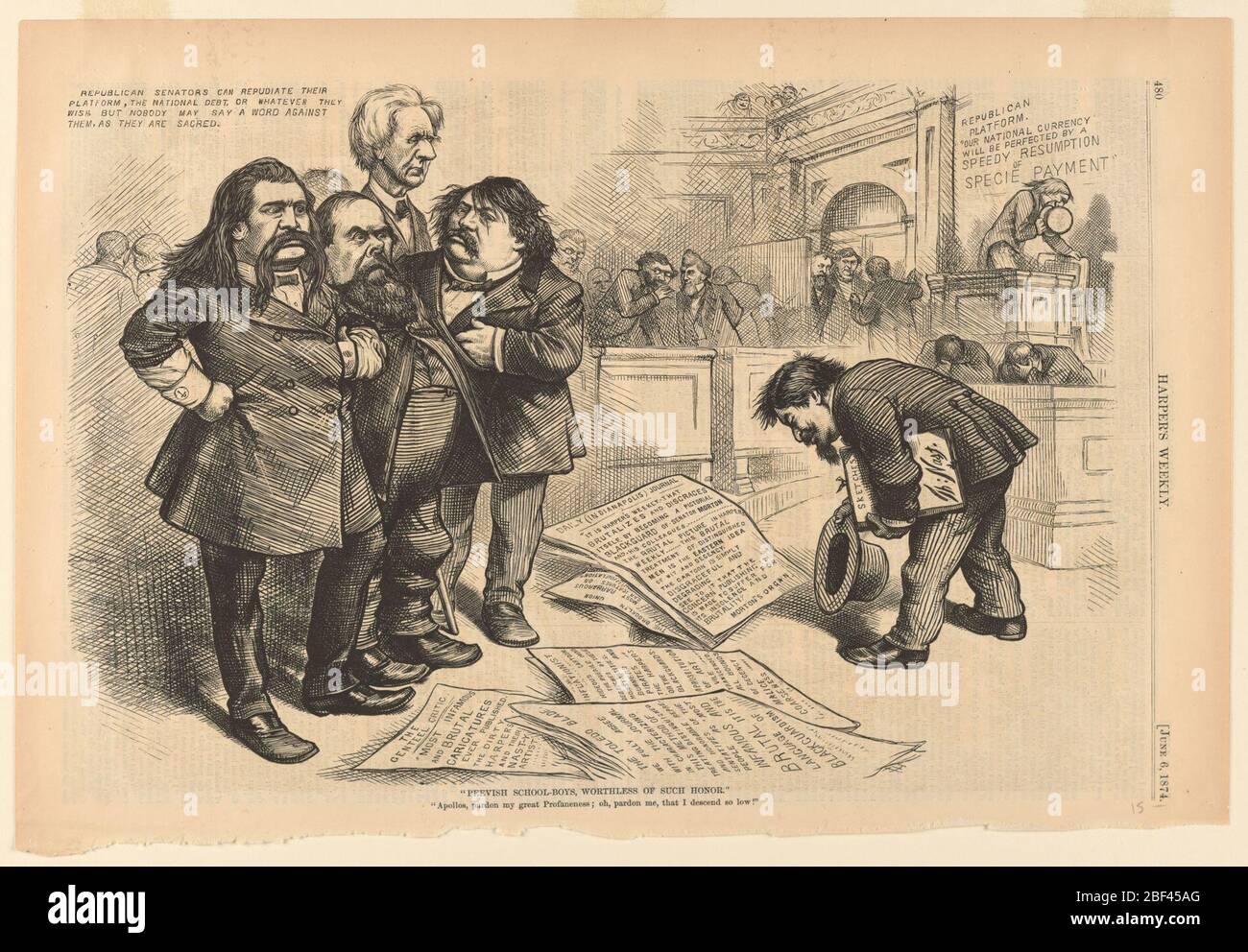 Peevish School Boys Worthless of Such Honor Stock Photo - Alamy