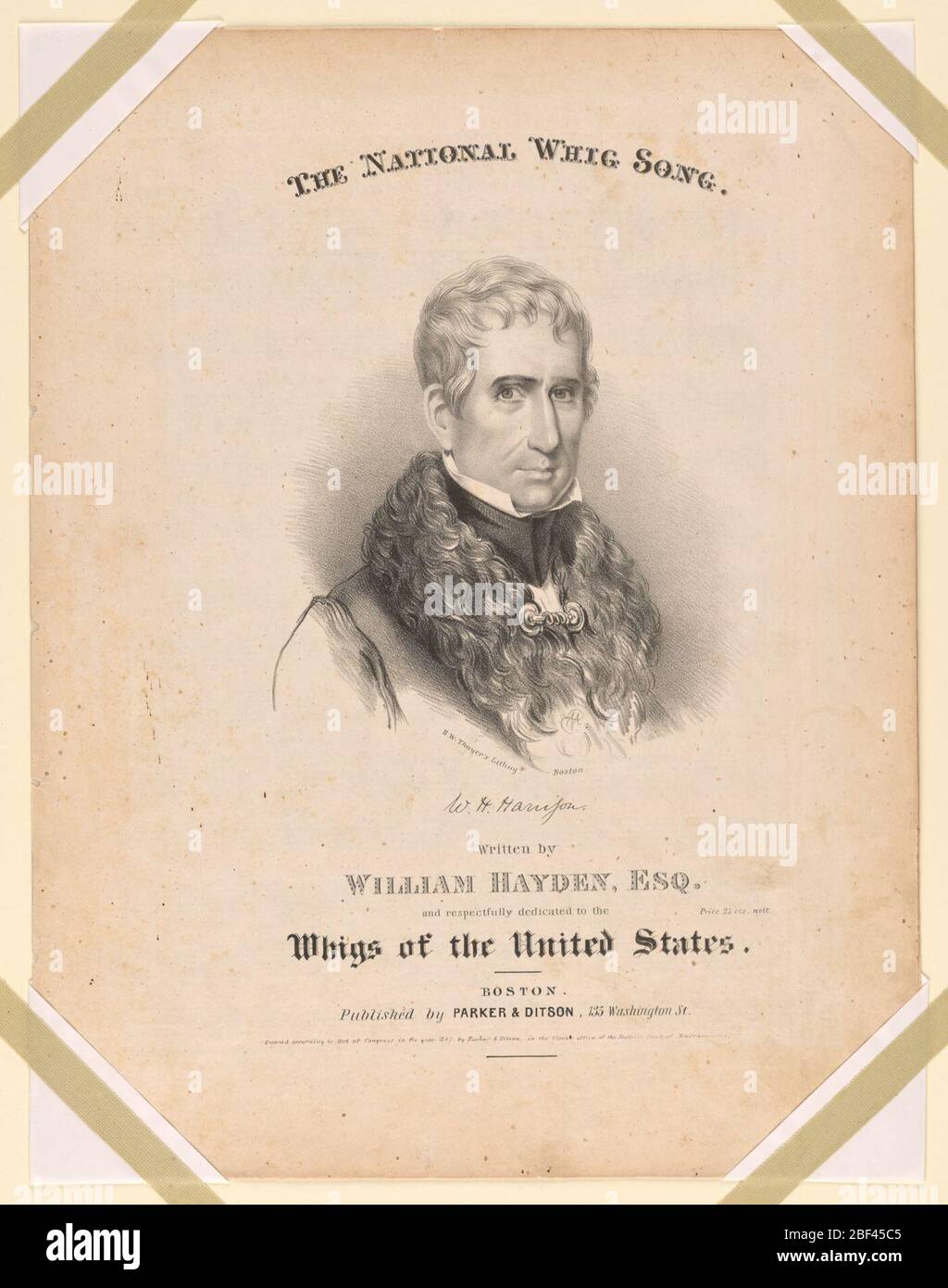 William Henry Harrison. The partisan ballyhoo of prints, cartoons, song ...