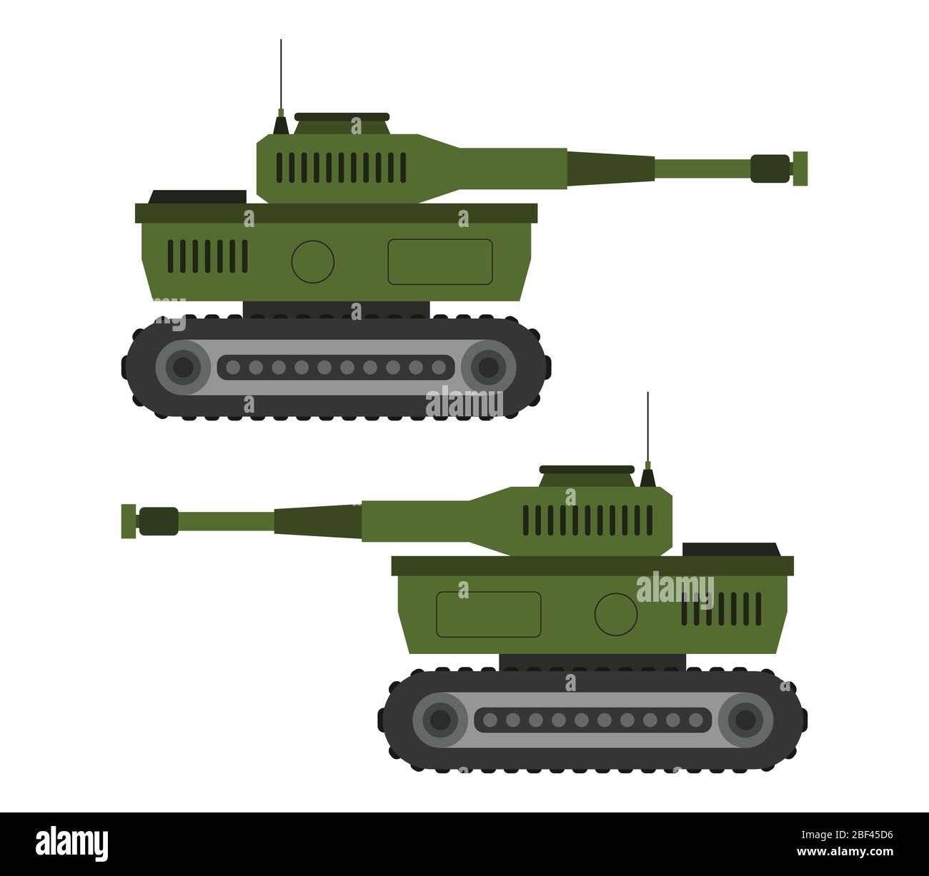 main battle tank icon illustrated in vector on white background Stock ...