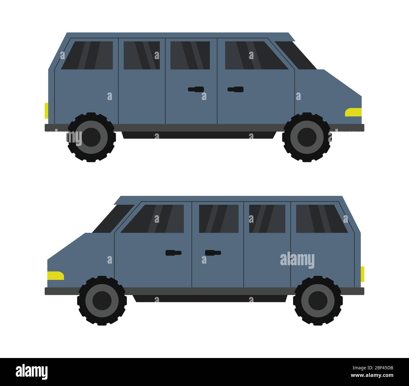 minibus icon illustrated in vector on white background Stock Vector ...