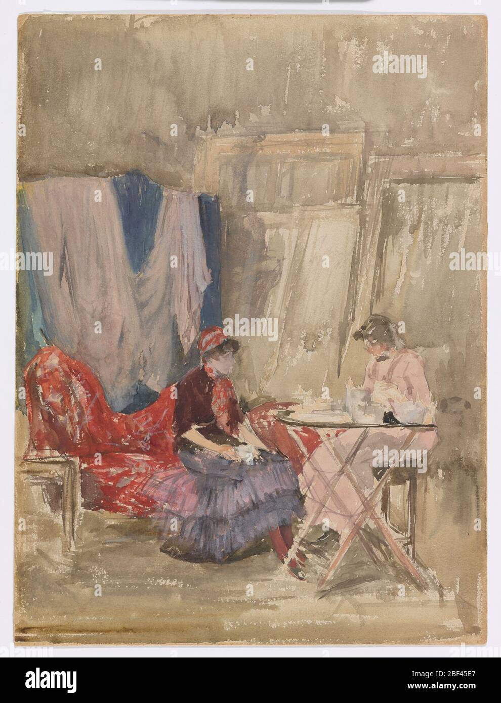 Note in Pink and PurpleThe Studio. Henry Studdy Theobald (1847 - 1934 ...