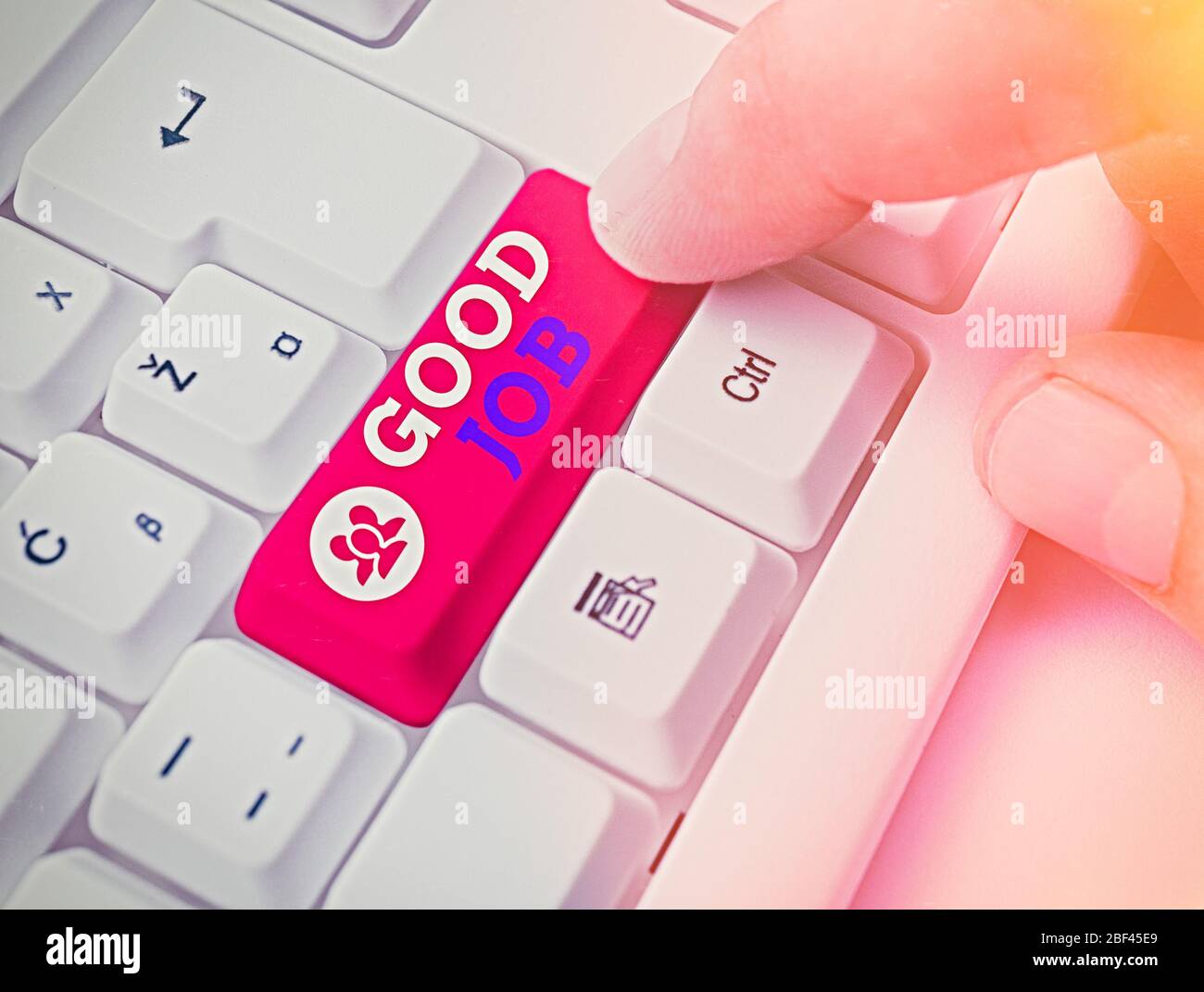 Text sign showing Good Job. Business photo showcasing encourage someone ...