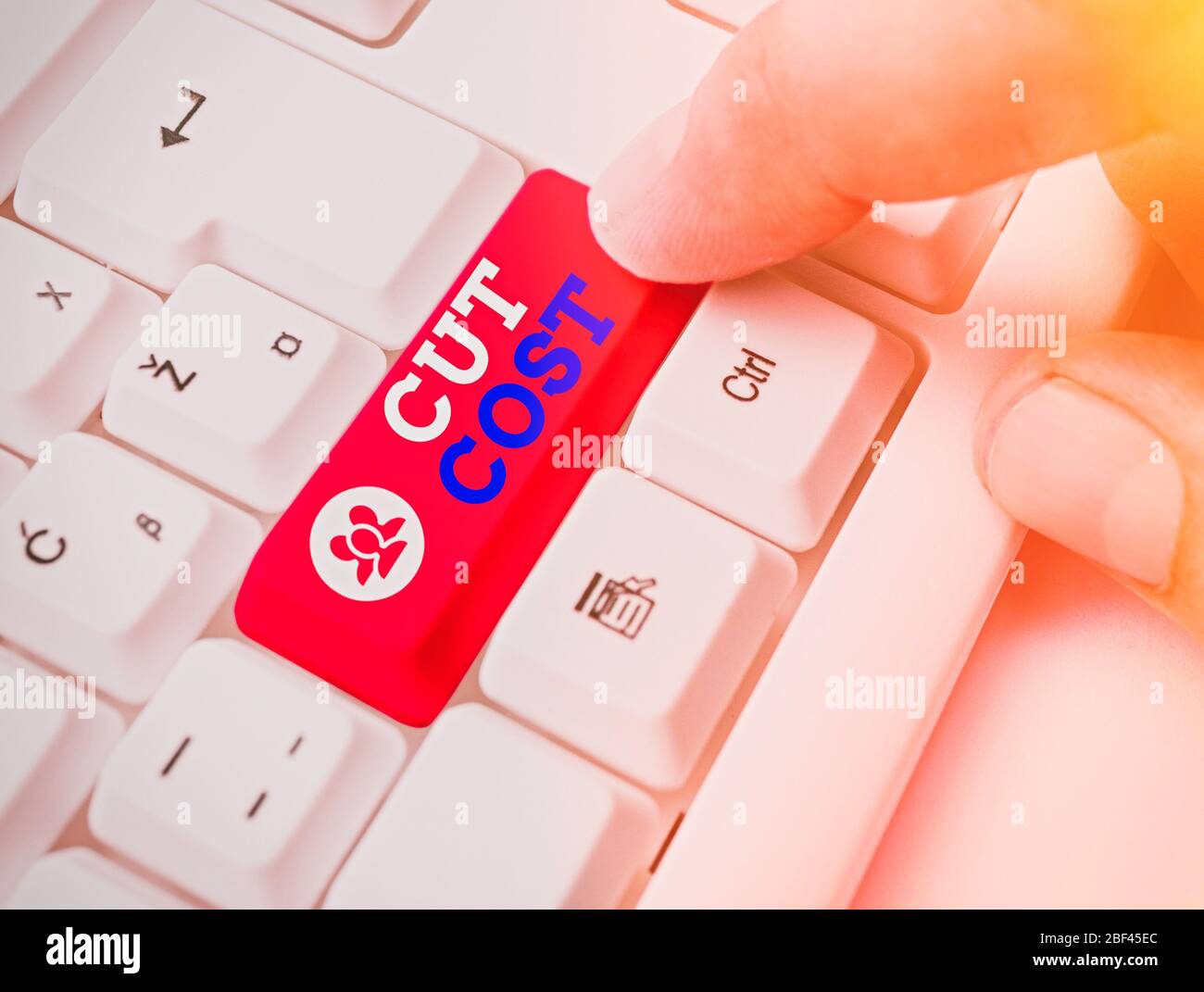 Text sign showing Cut Cost. Business photo showcasing Measures ...