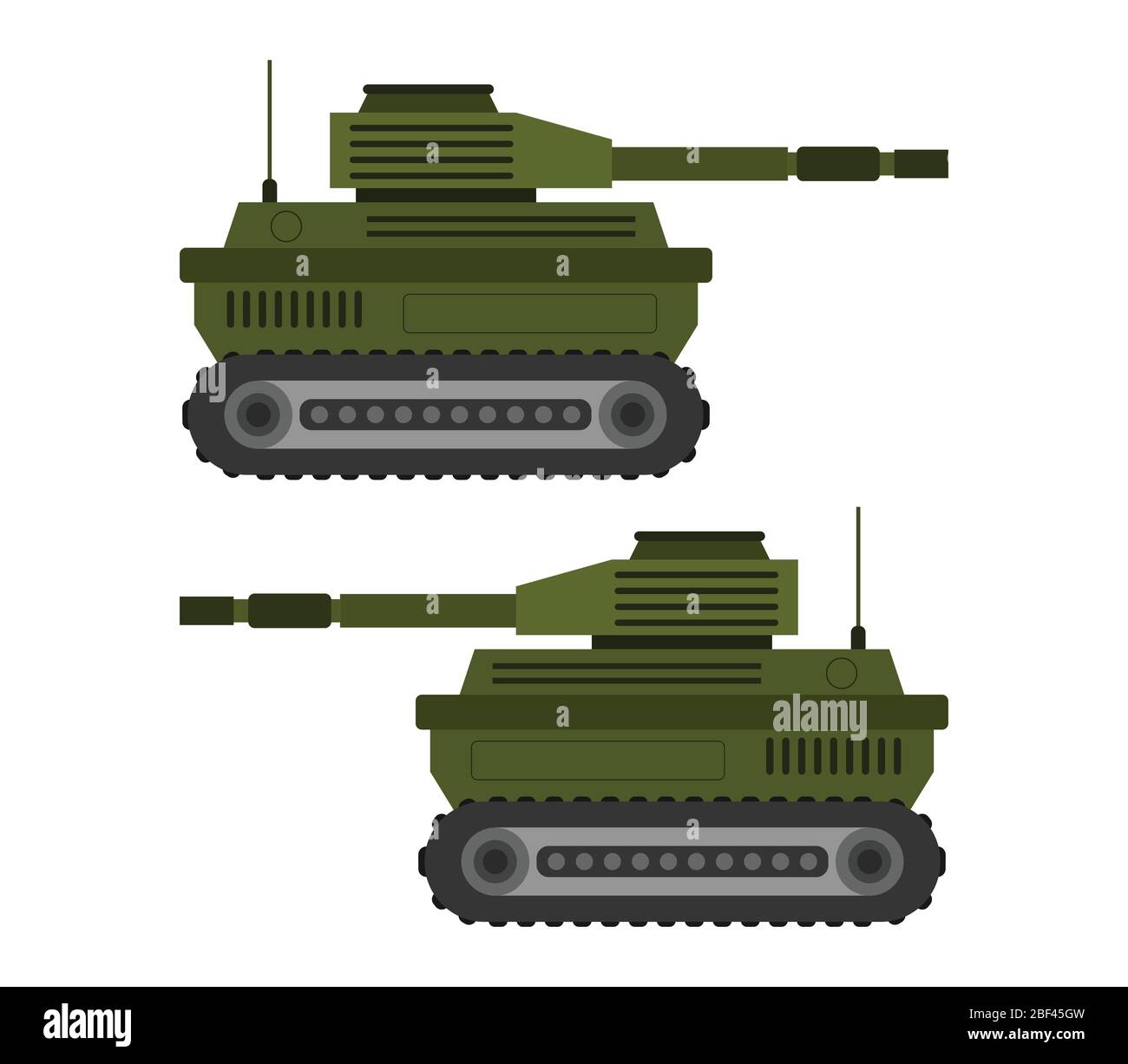 main battle tank icon illustrated in vector on white background Stock ...