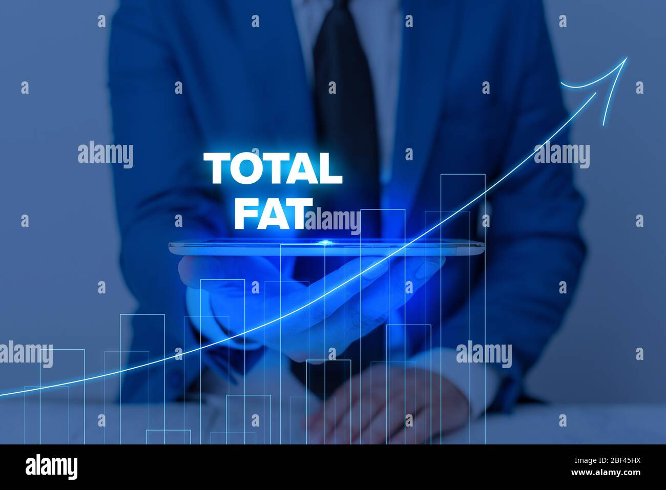 Handwriting text writing Total Fat. Conceptual photo combined value of ...