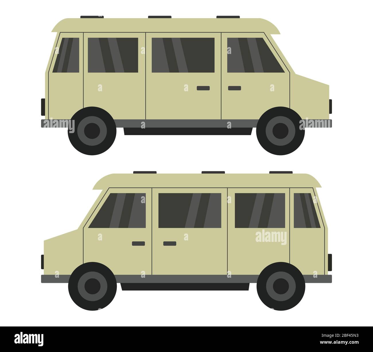 minibus icon illustrated in vector on white background Stock Vector ...