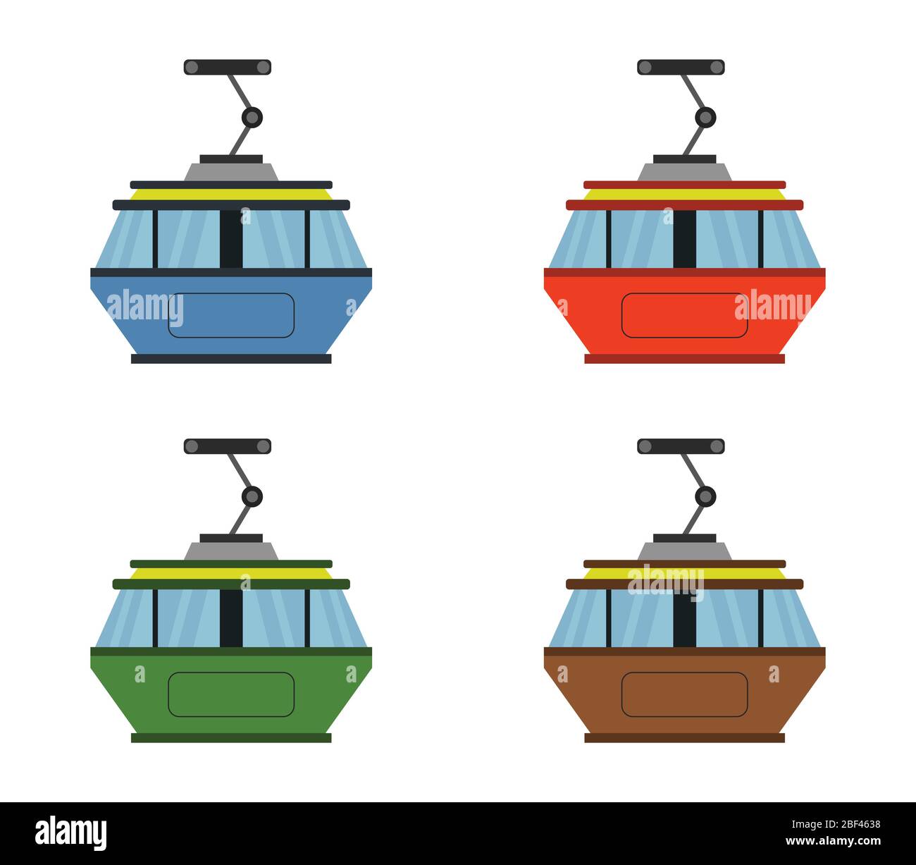 cable car icon illustrated in vector on white background Stock Vector ...