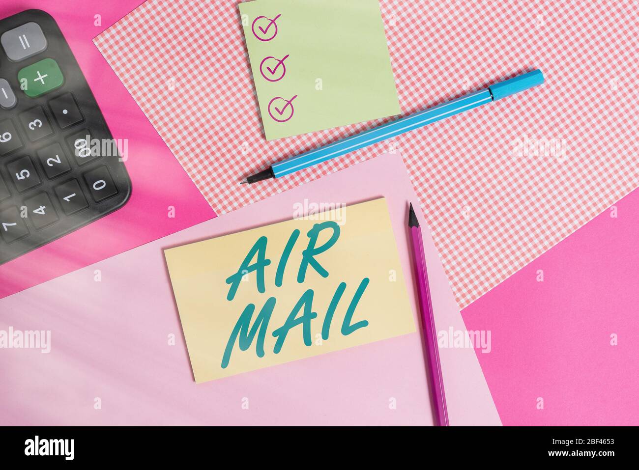 Word writing text Air Mail. Business photo showcasing the bags of ...