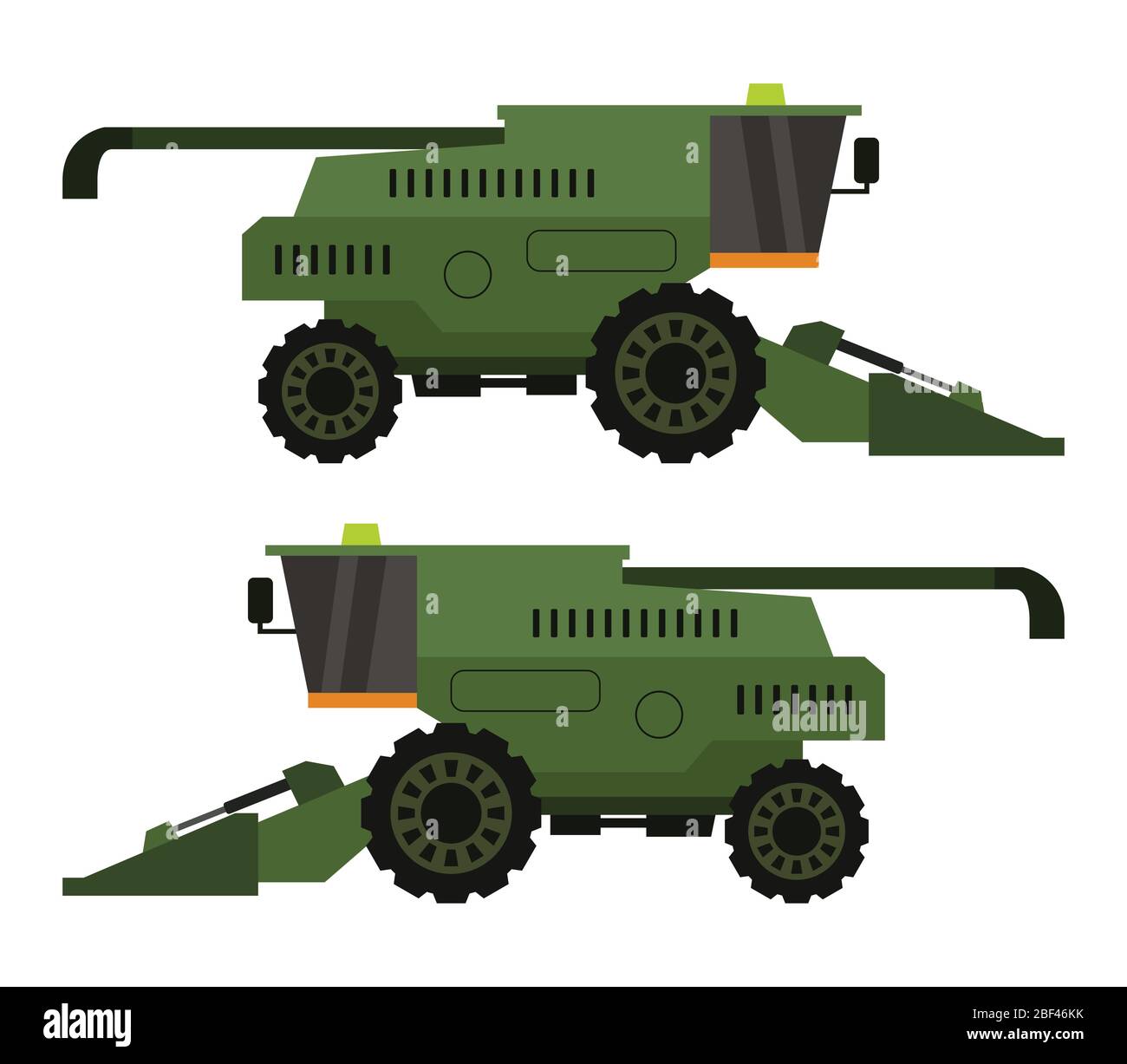 combine harvester icon illustrated in vector on white background Stock ...