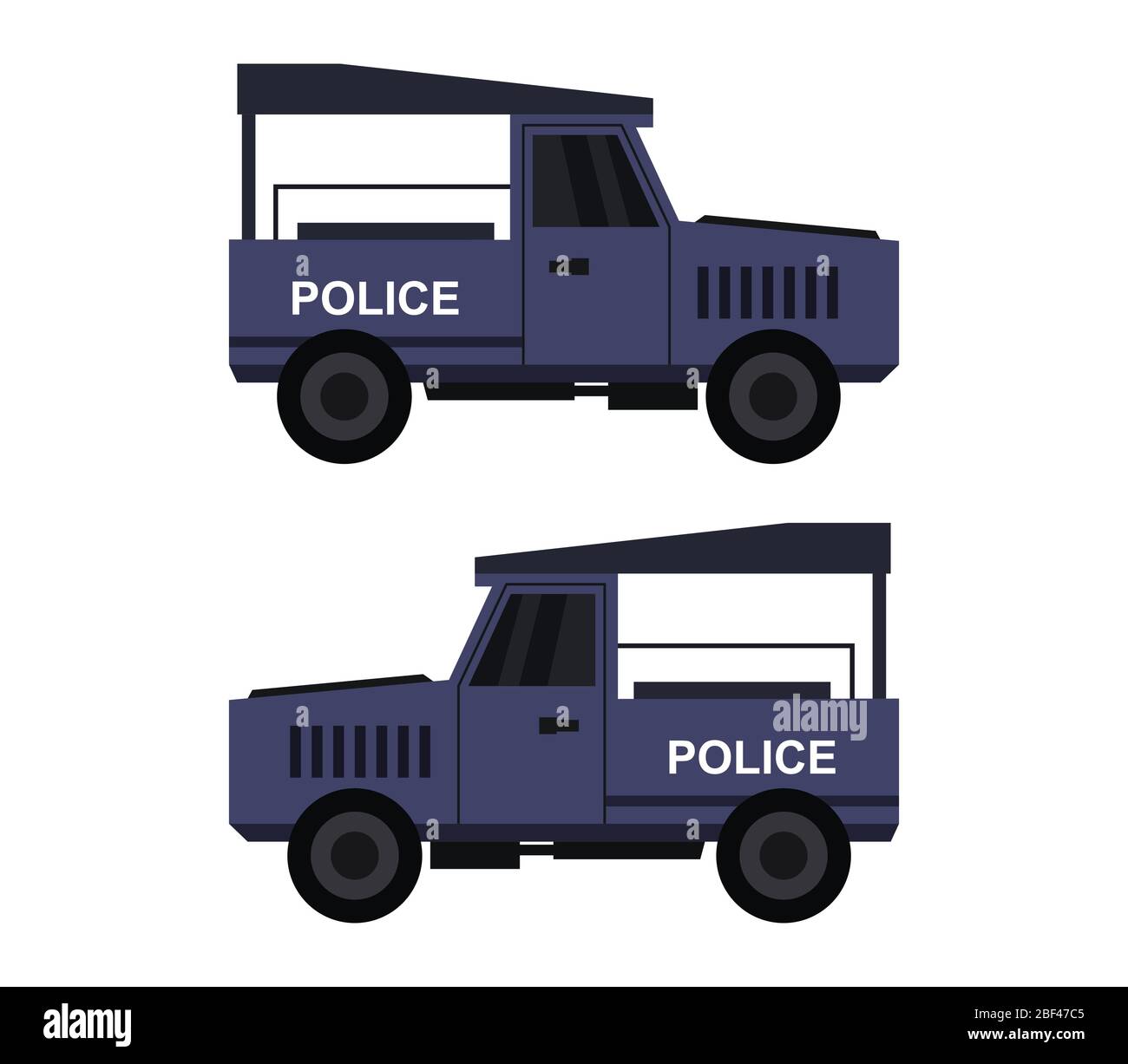 police jeep icon illustrated in vector on white background Stock Vector ...