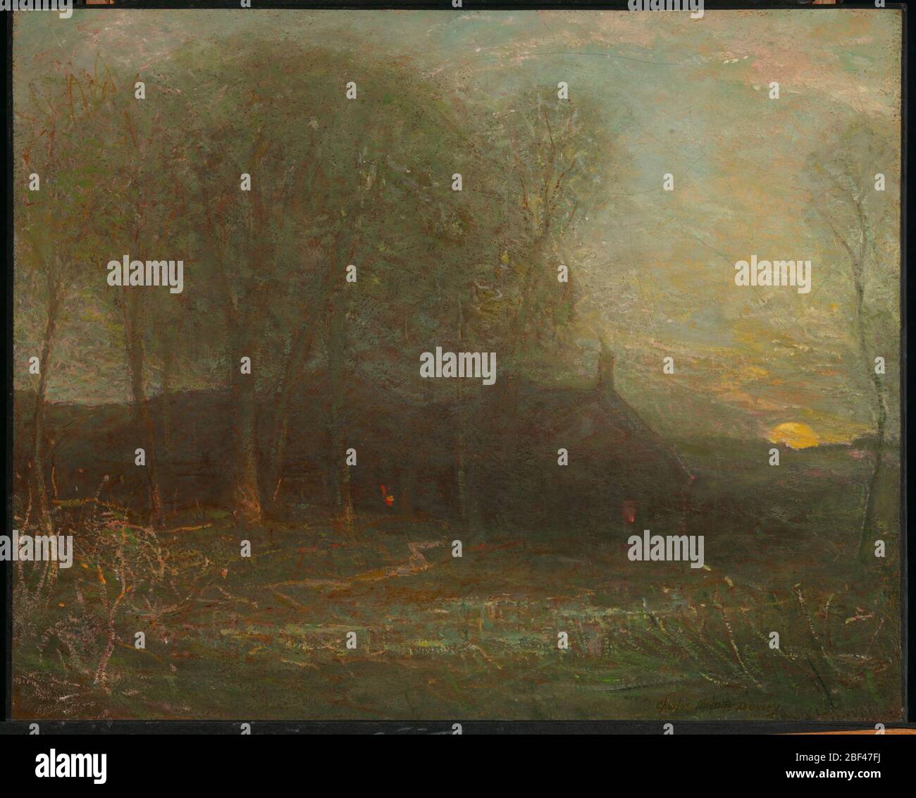 The Harvest Moon Stock Photo - Alamy