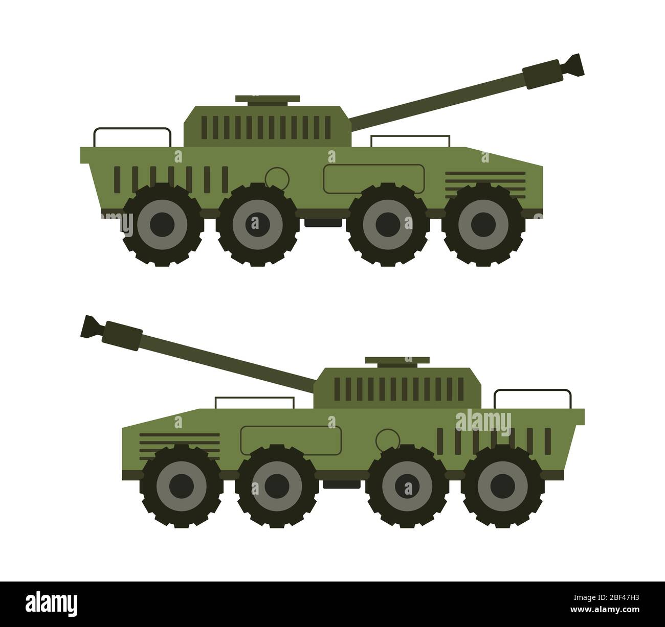 main battle tank icon illustrated in vector on white background Stock ...