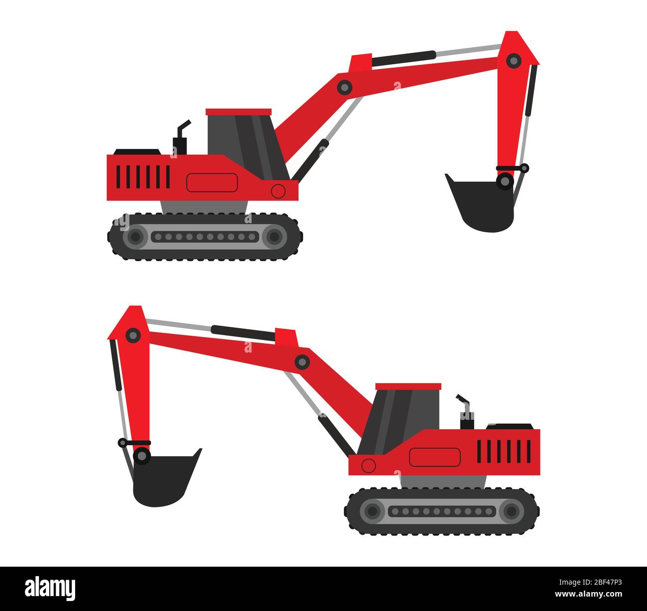 excavator icon illustrated in vector on white background Stock Vector ...