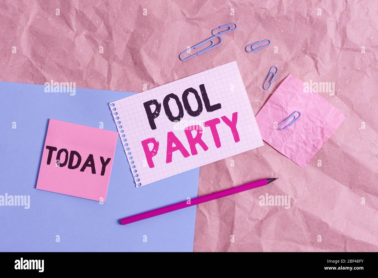 Conceptual hand writing showing Pool Party. Concept meaning celebration ...
