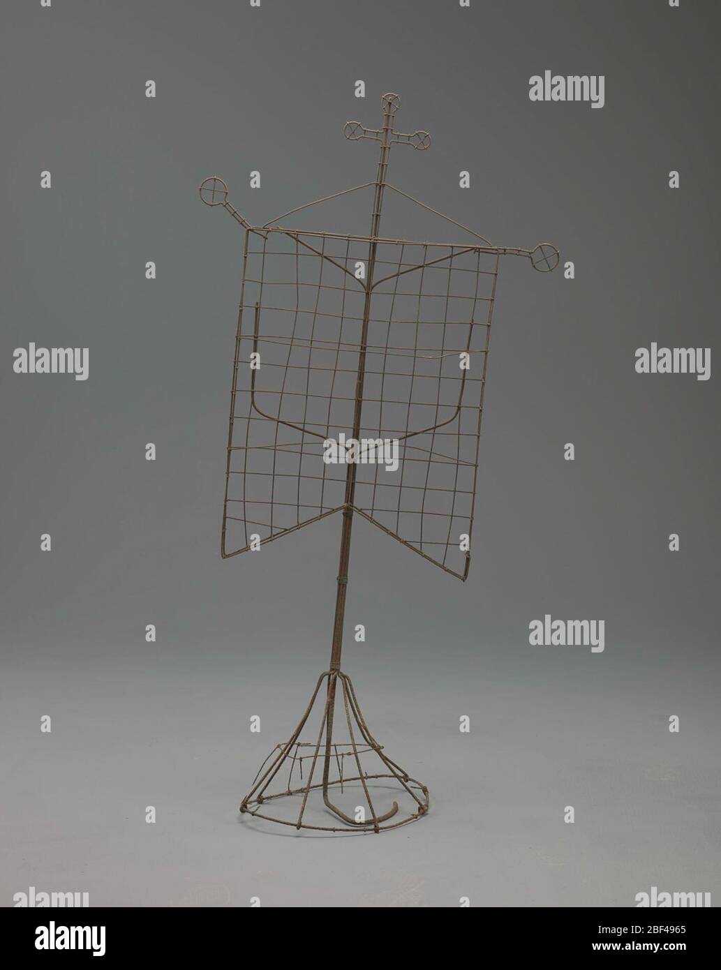 Wire frame banner on stand. In mourning symbolism of the nineteenth ...