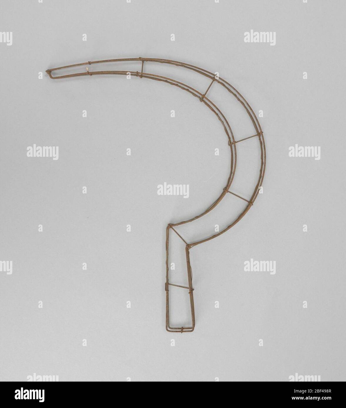 Wire frame sickle. The sickle flower frame was a popular funeral ...