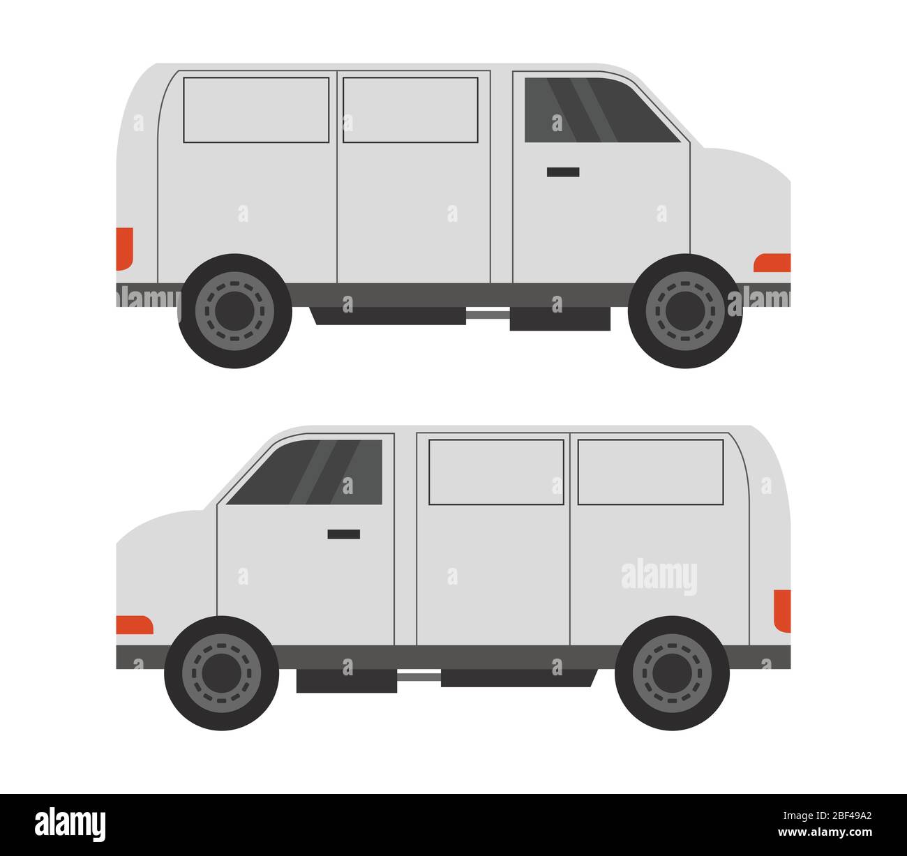 van icon illustrated in vector on white background Stock Vector Image ...
