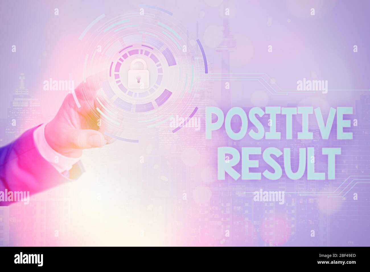 Writing note showing Positive Result. Business concept for shows that ...