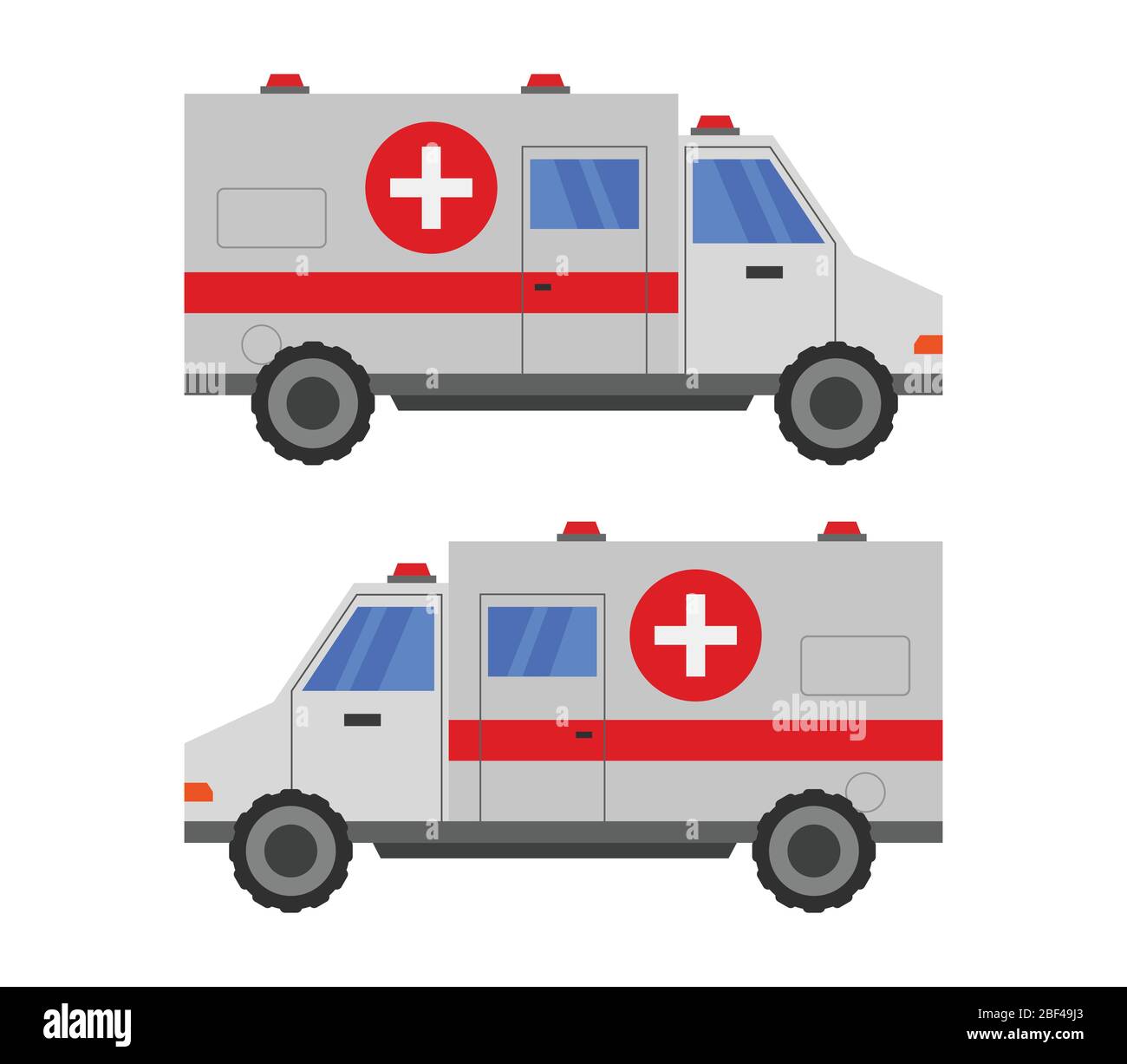 ambulance icon illustrated in vector on white background Stock Vector ...