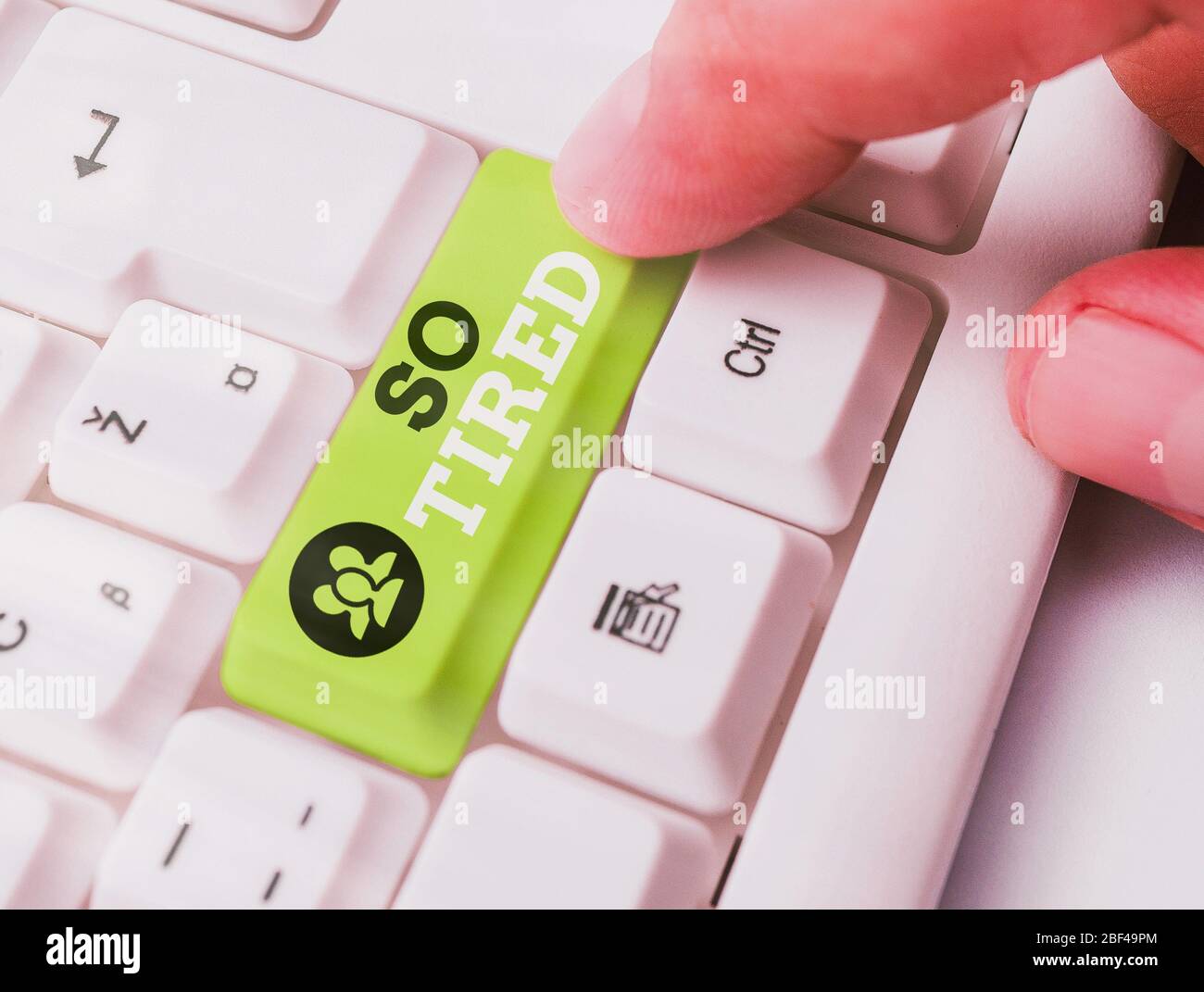 Word writing text So Tired. Business photo showcasing drained of ...