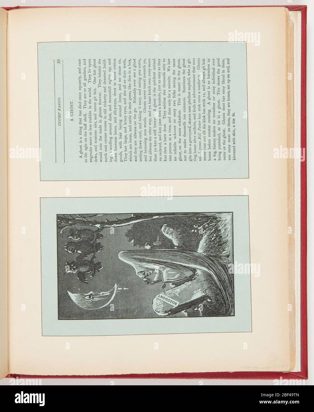 A Ghost. Top, short story on ghosts. Bottom; profile of ghost with ...