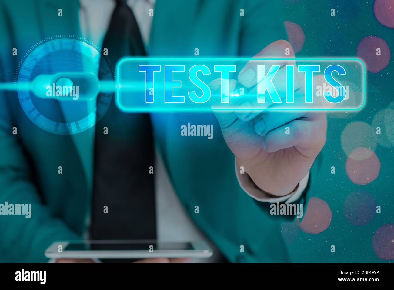 Writing note showing Test Kits. Business concept for tools used to ...