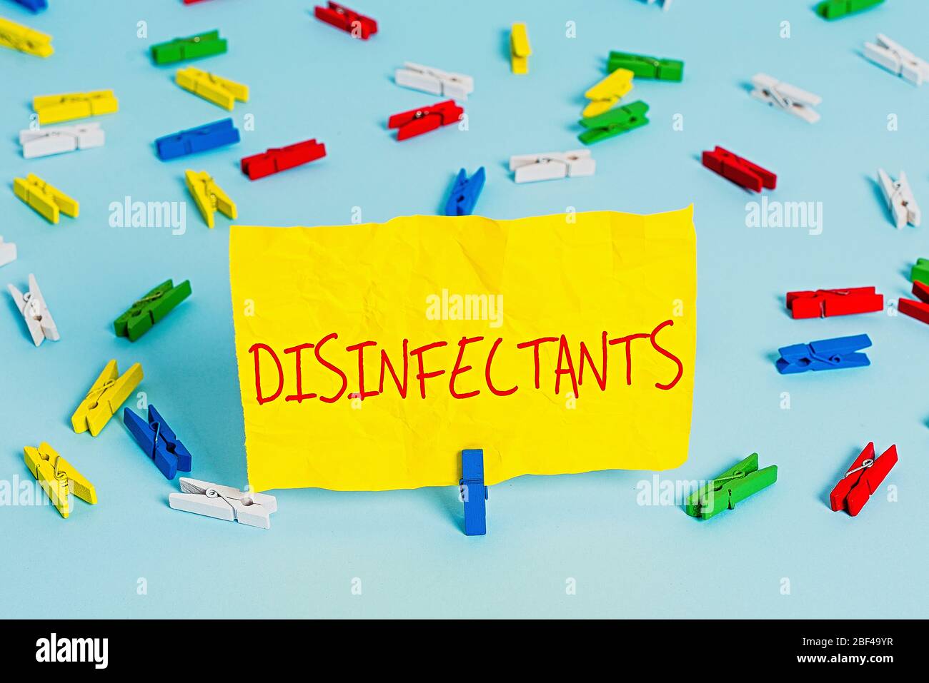 Handwriting text writing Disinfectants. Conceptual photo chemical that ...