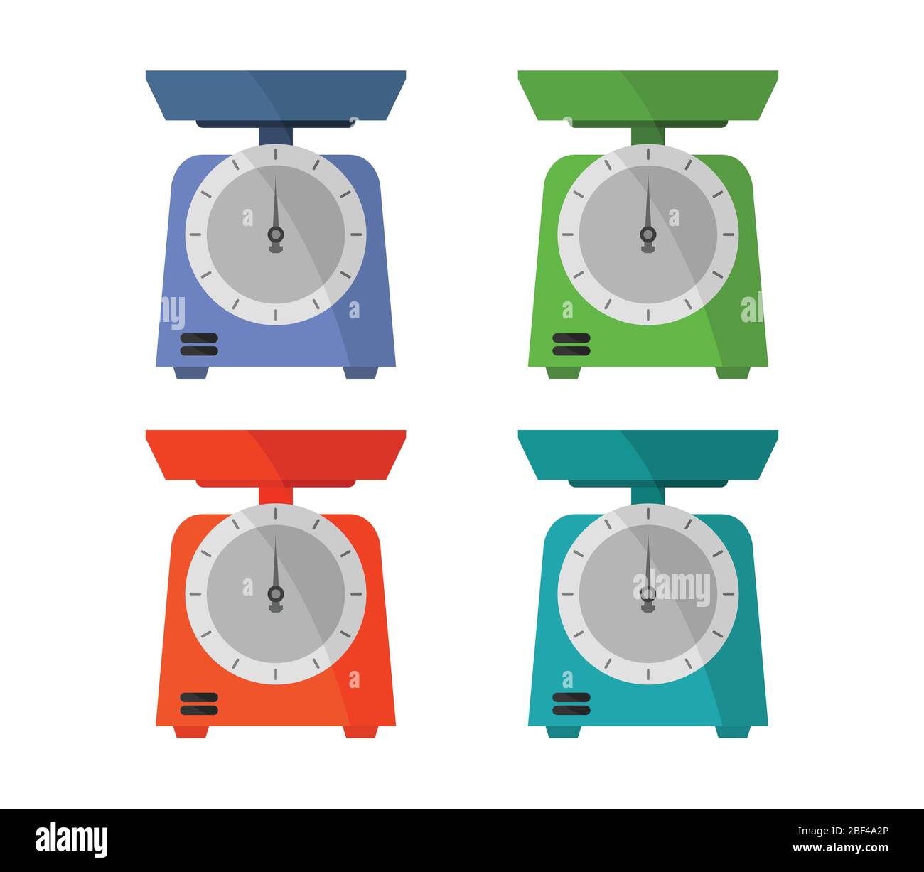 kitchen scale icon illustrated in vector on white background Stock ...