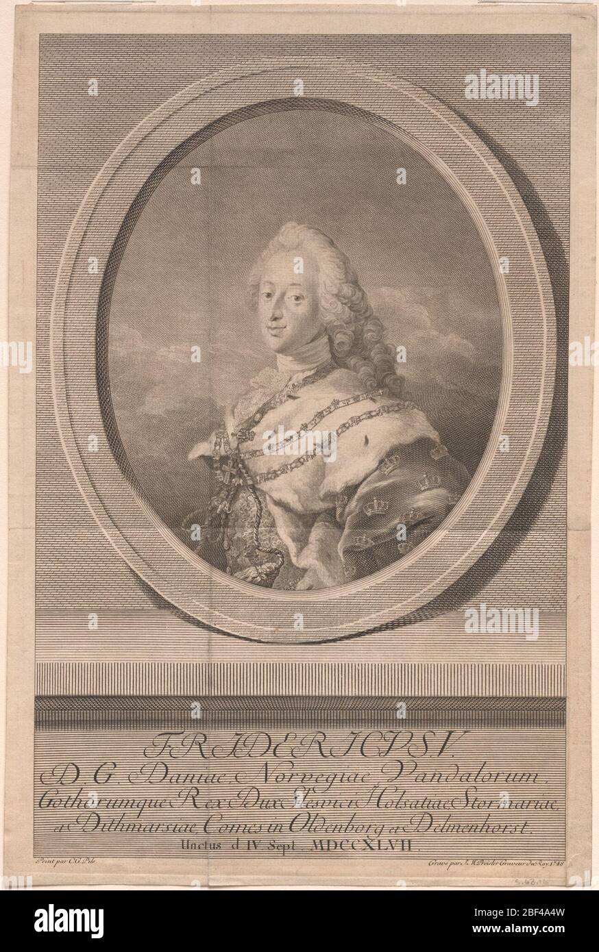 Denmark frederick v of hi-res stock photography and images - Alamy