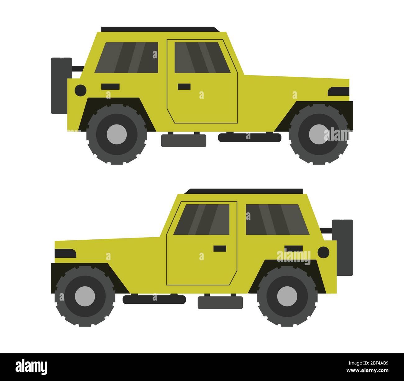 jeep icon illustrated in vector on white background Stock Vector Image ...